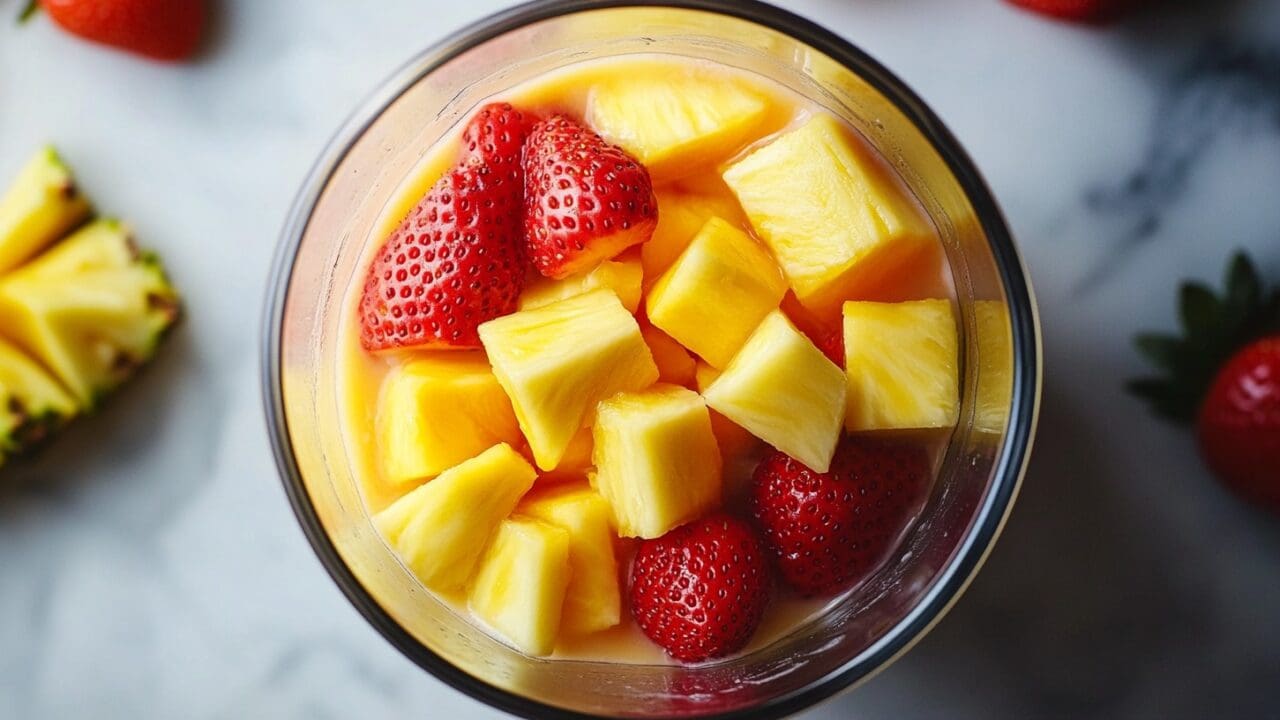 How to Make the Perfect Sunrise Sunset Tropical Smoothie - Kelly Toups