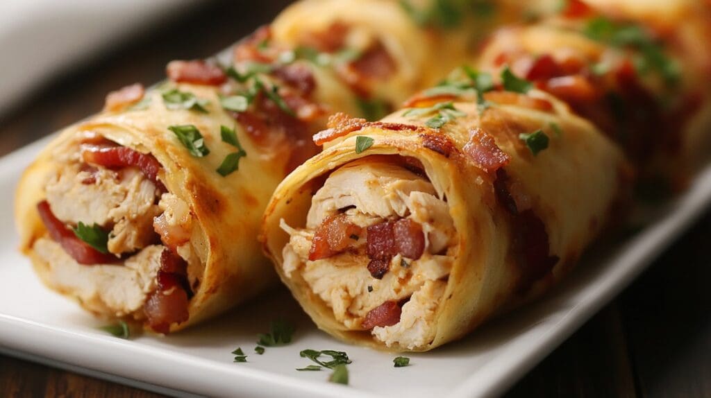 Easy Chicken Bacon Ranch Roll-Ups Recipe - Kelly Toups