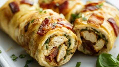 Easy Chicken Bacon Ranch Roll-Ups Recipe - Kelly Toups